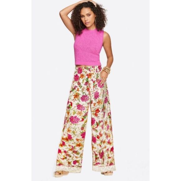 Rachel Zoe | Pants & Jumpsuits | Rachel Zoe Wide Leg Linen Blend Pull ...